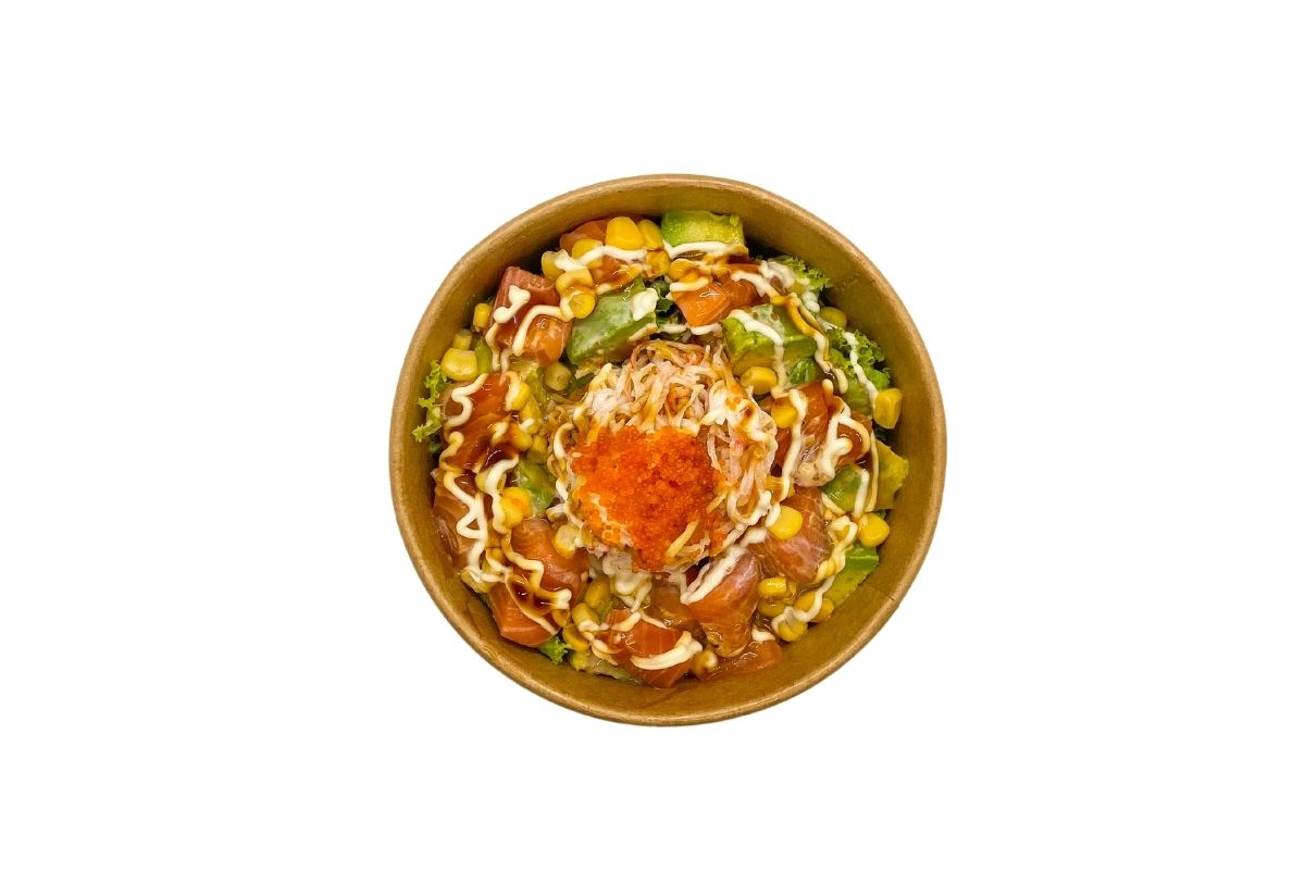 Salmon Cyclone Salad - Maguro Bar